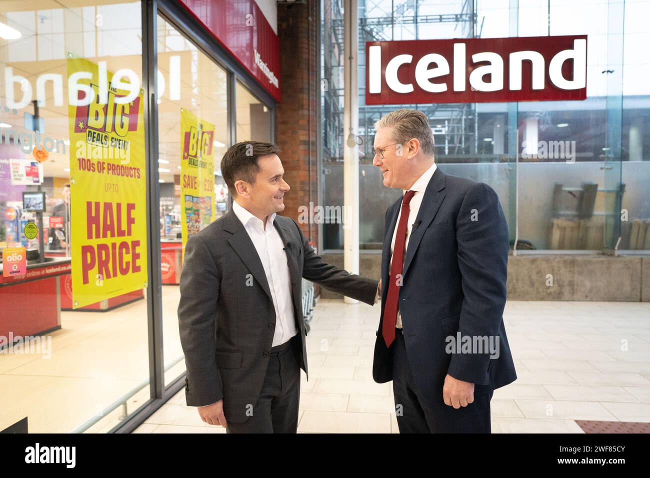 Labour leader Sir Keir Starmer with executive chairman of Iceland ...