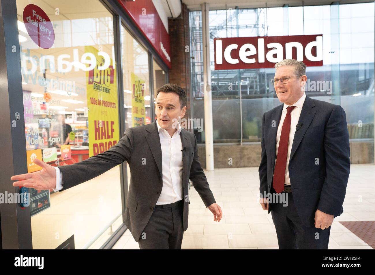 Labour leader Sir Keir Starmer with executive chairman of Iceland ...