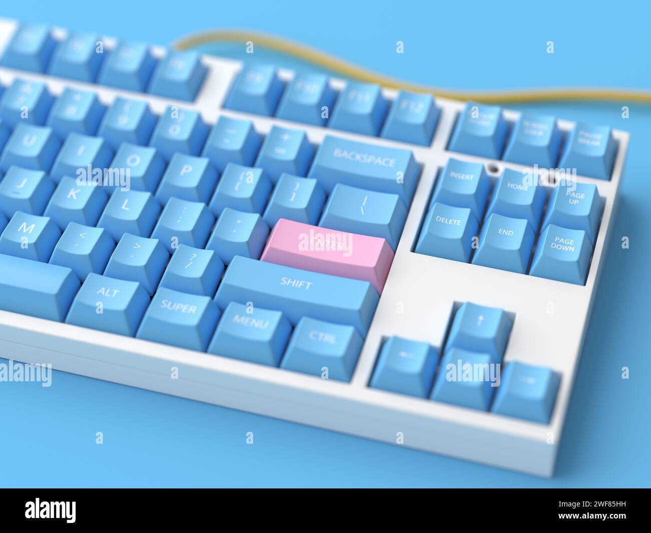 Highlighting the distinctive 'Enter' key, these images provide a ...