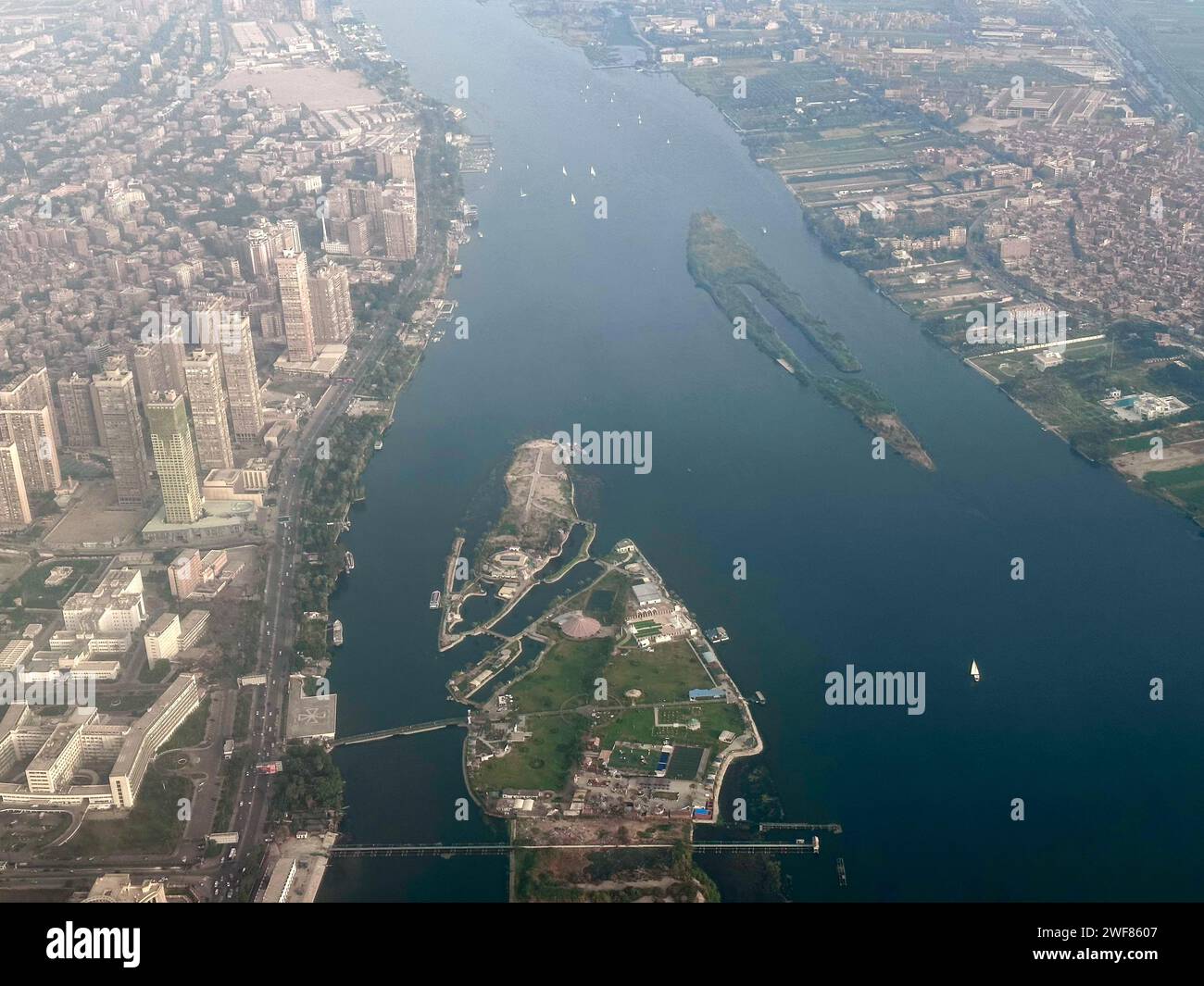 Aerial view blue nile river hi-res stock photography and images - Alamy