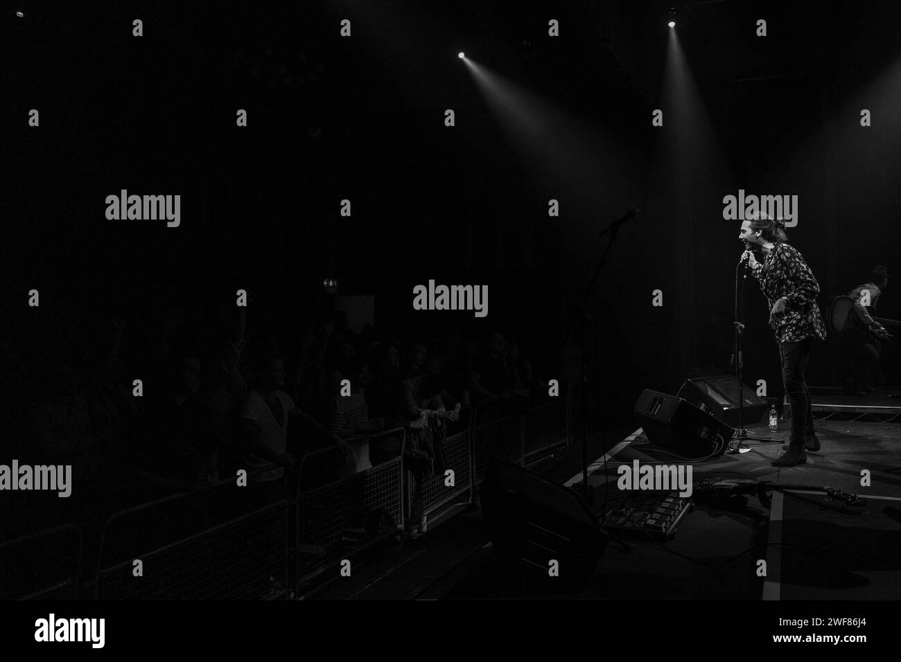 Black and white image of Curtis Taylor, singer of Feed the Kid ...