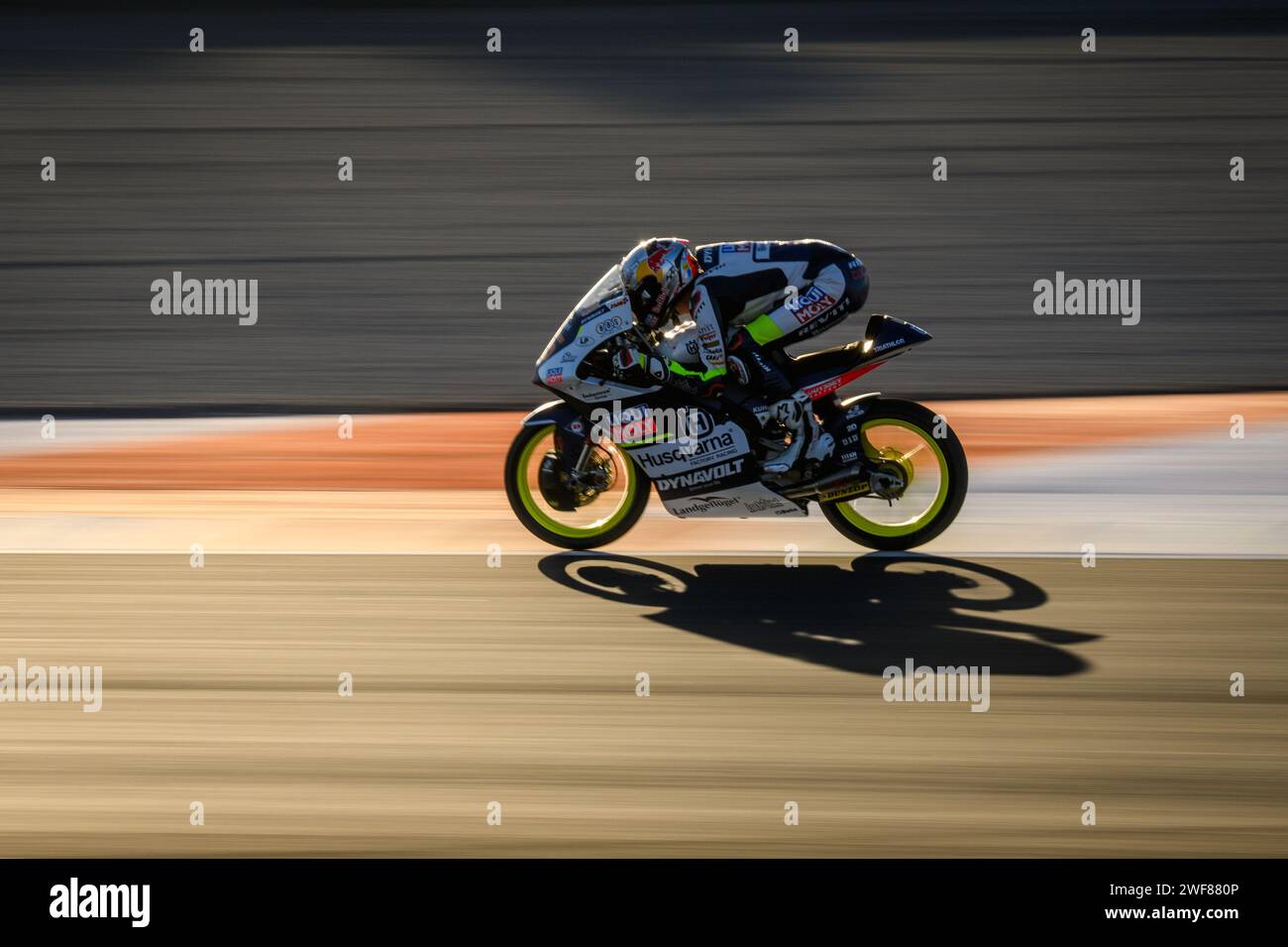 Dutch Moto3 rider Collin Veijer during the race at the Motul Comunidad ...