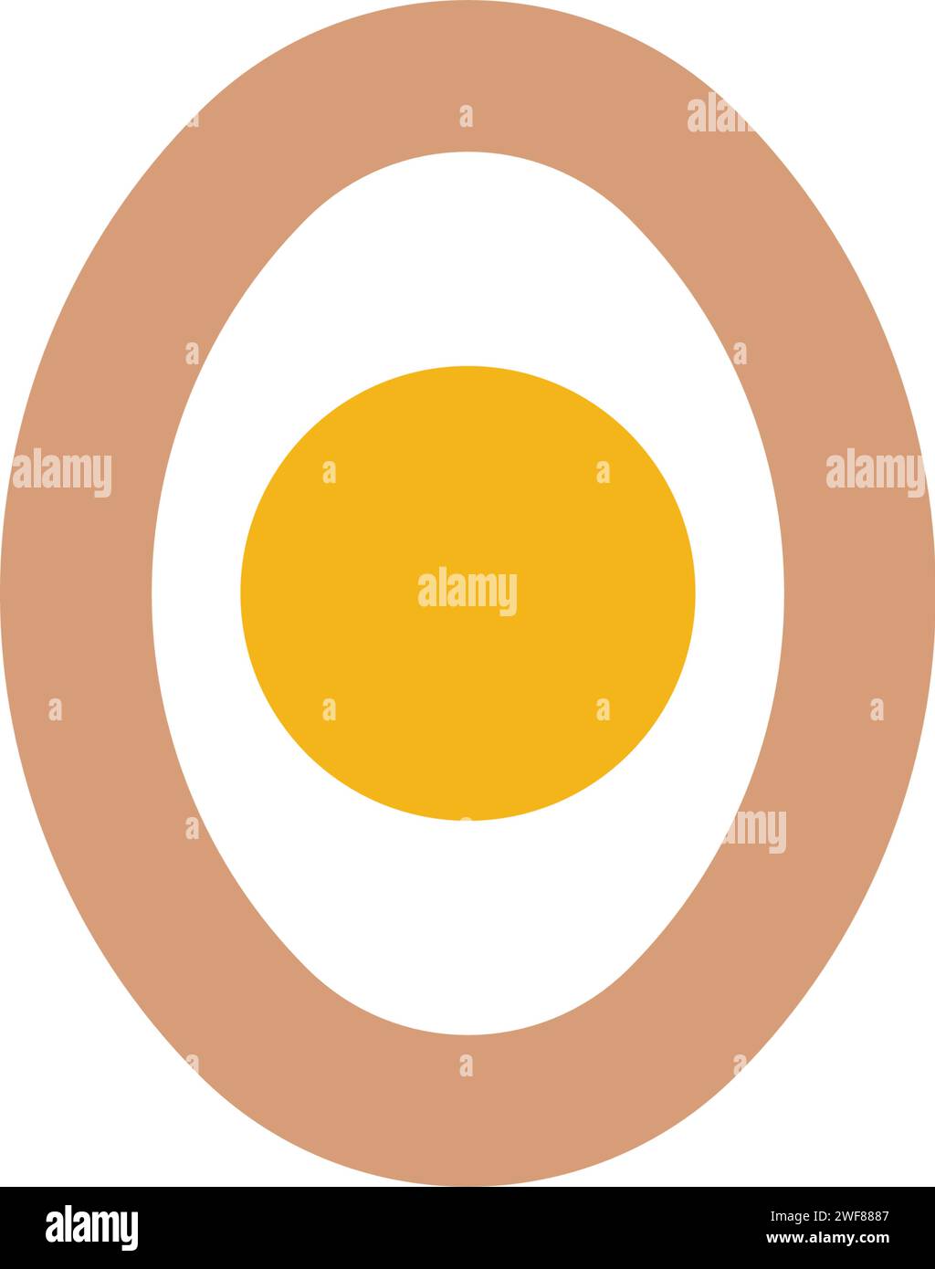 Boiled egg vector vectors Cut Out Stock Images & Pictures - Alamy