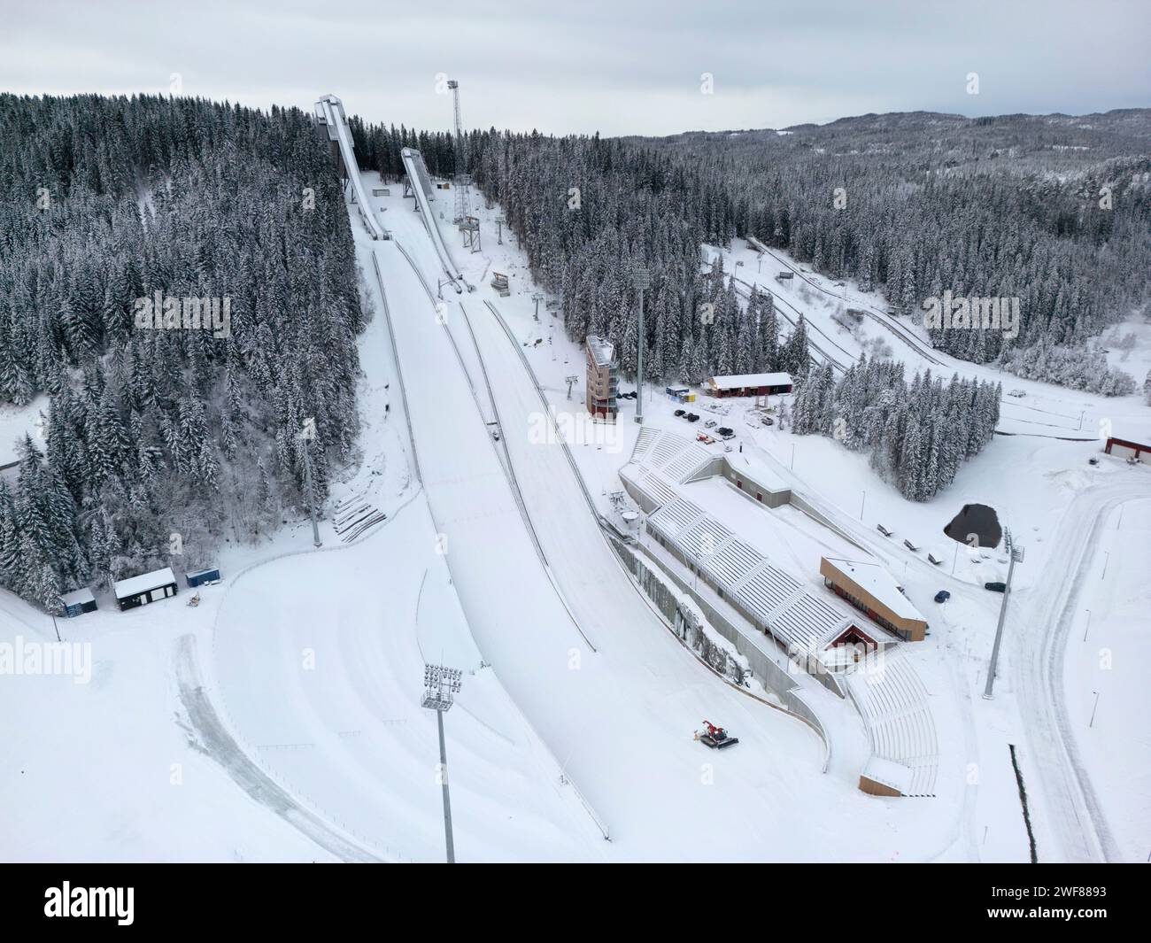 Trondheim 20240116.Granåsen sports park is Trondheim's main arena for ...