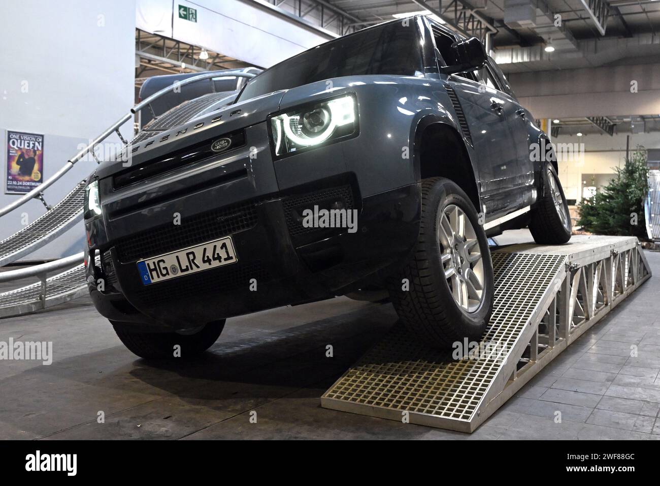 29 January 2024, North Rhine-Westphalia, Dortmund: A Land Rover ...