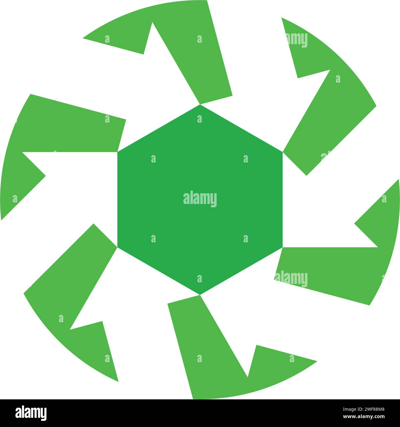 green circle arrows recycle eco icon logo symbol Stock Vector Image & Art - Alamy