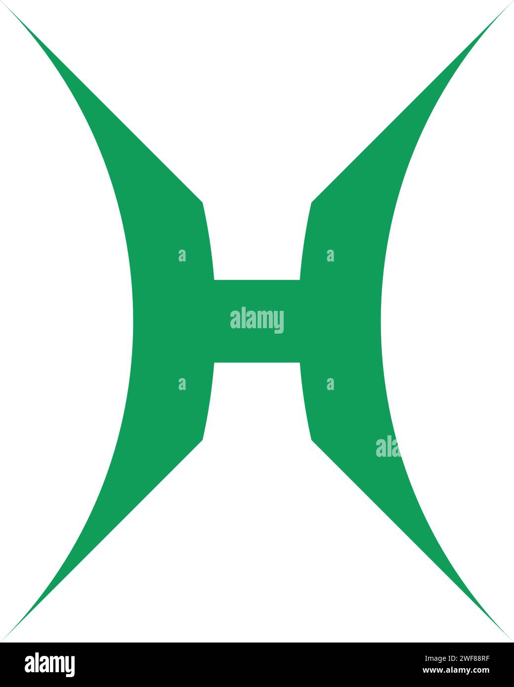 green letter h logo icon sign element Stock Vector Image & Art - Alamy