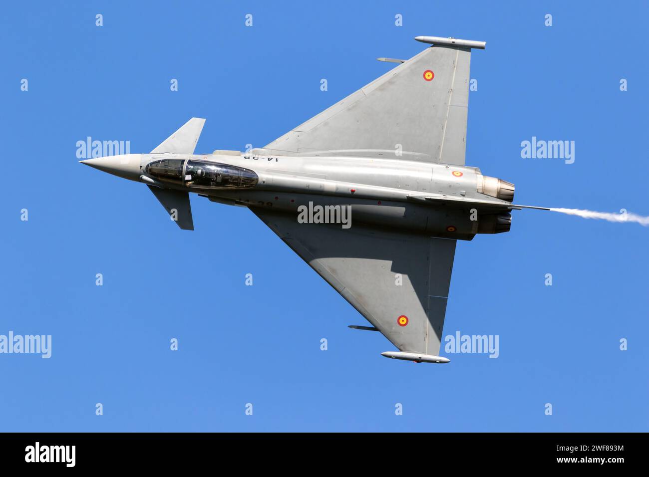 Spanish Air Force EF2000 Eurofighter Typhoon fighter jet aircraft in ...