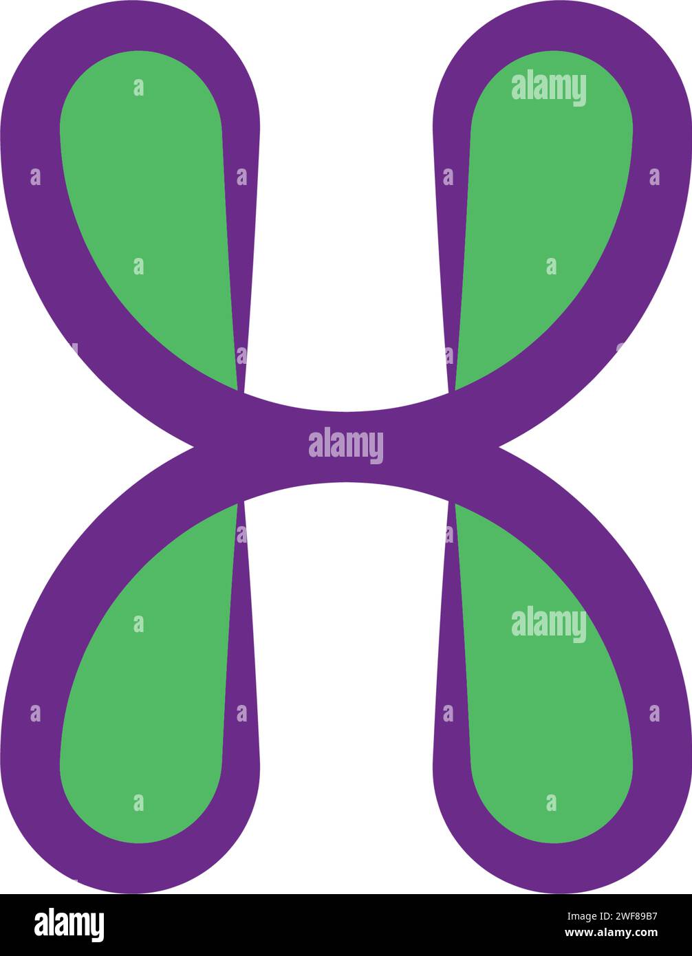 letter h purple green logo leaves vector Stock Vector Image & Art - Alamy