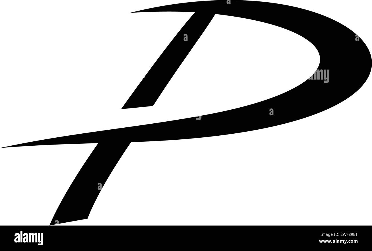 letter p stylized black logo icon design Stock Vector Image & Art - Alamy
