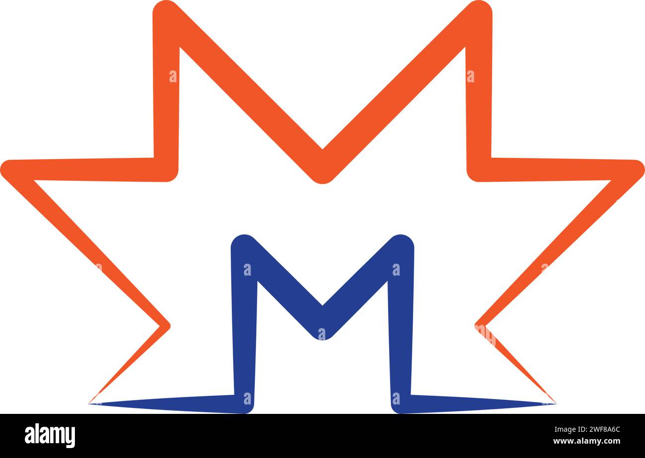 line letter m vector symbol logo Stock Vector Image & Art - Alamy