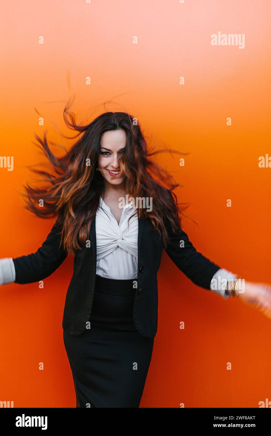 Hair flick hi-res stock photography and images - Alamy