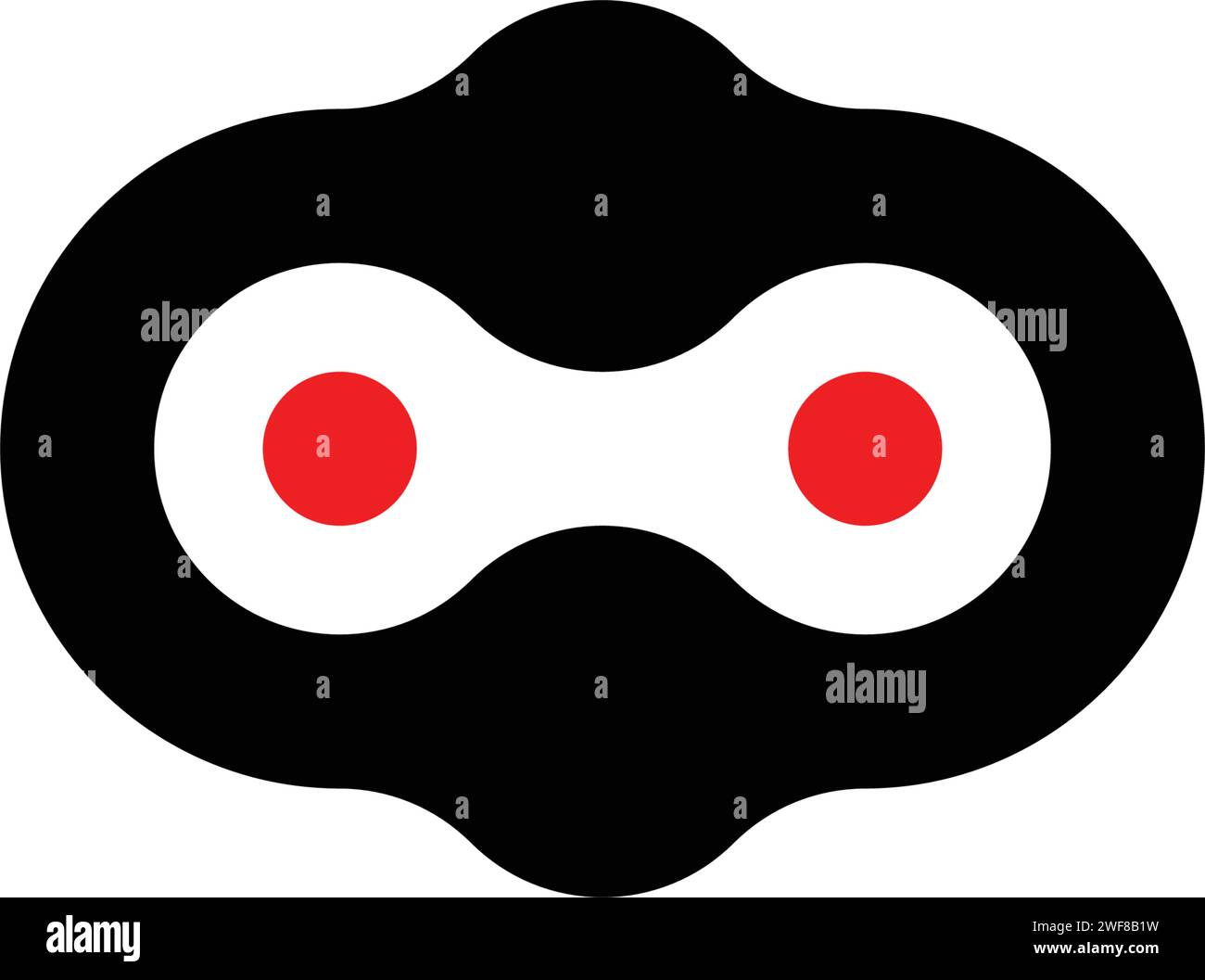 red eyes robot face droid logo icon vector Stock Vector Image & Art - Alamy