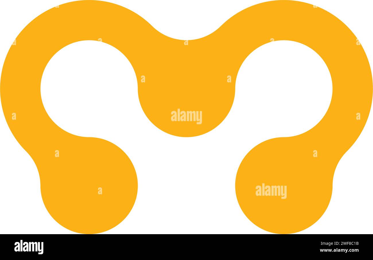 yellow geometric logo letter m vector Stock Vector Image & Art - Alamy