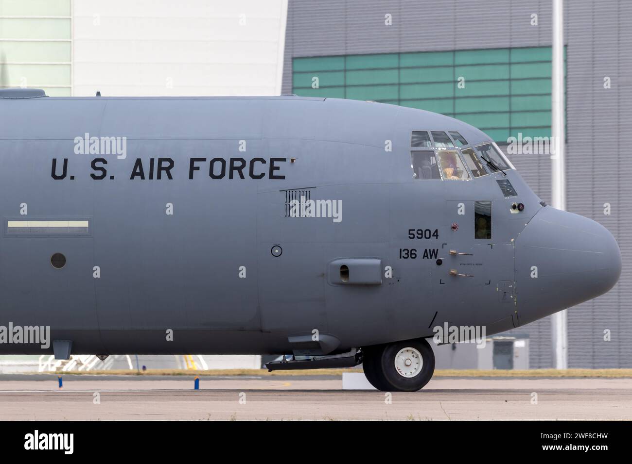 Lockheed C-130J-30 Hercules transport plane from 136th Airlift Wing ...