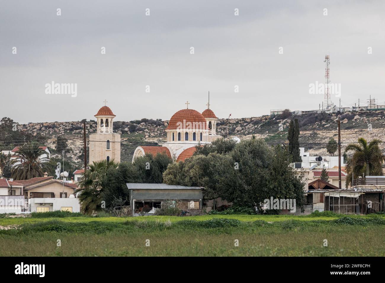 Pyla, Cyprus. 28th Jan, 2024. An Orthodox church is seen, Pyla, Cyprus ...