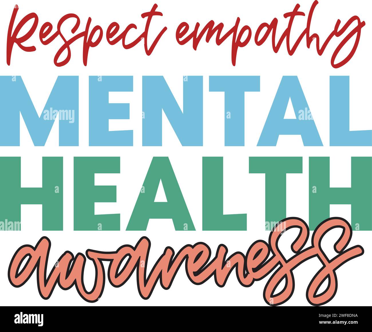 Respect Empathy Mental Health Awareness Unique Retro Svg Designs