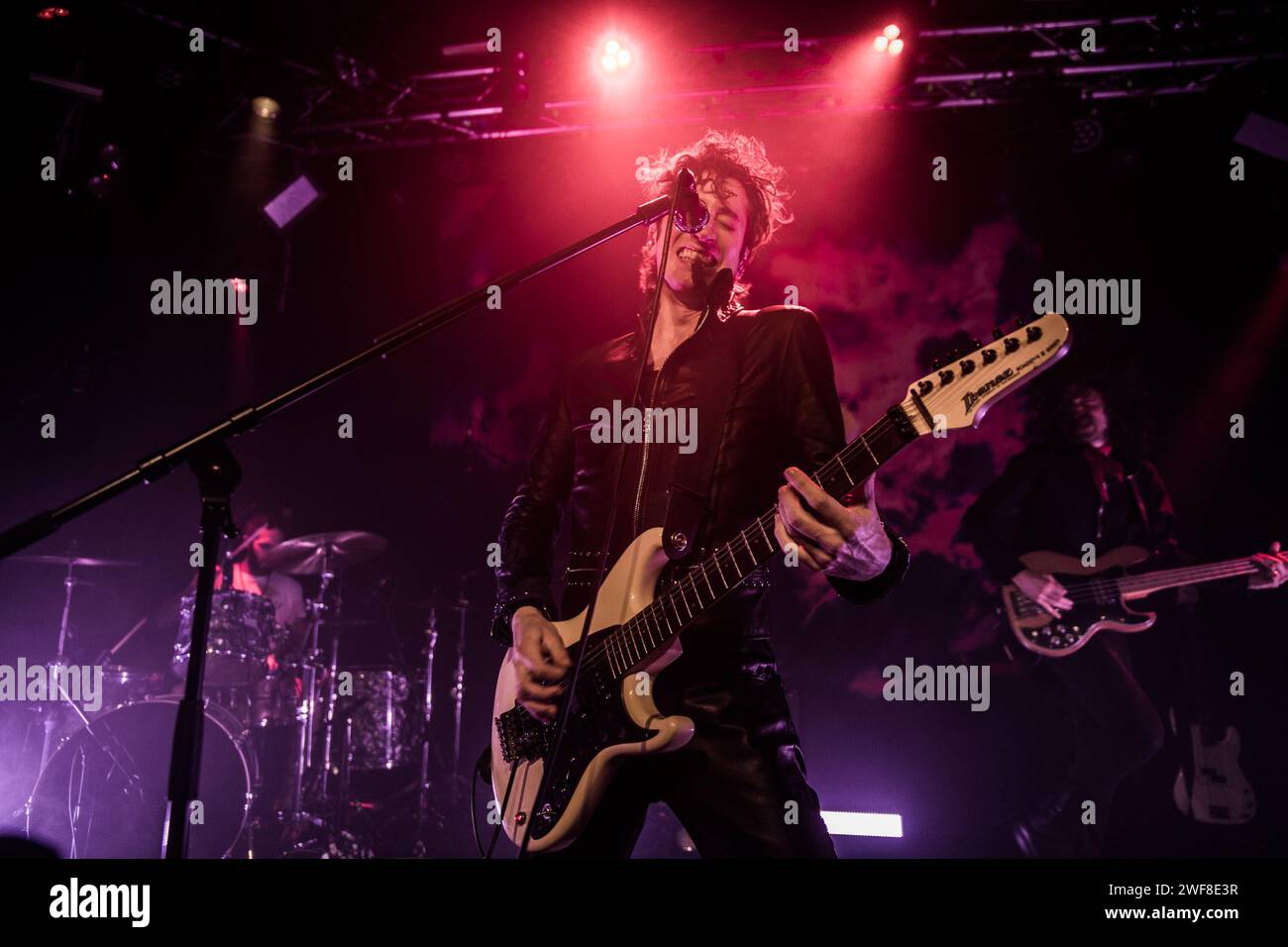 Bologna, Italy. 27th Jan, 2024. Des Rocs, a young American rocker who ...