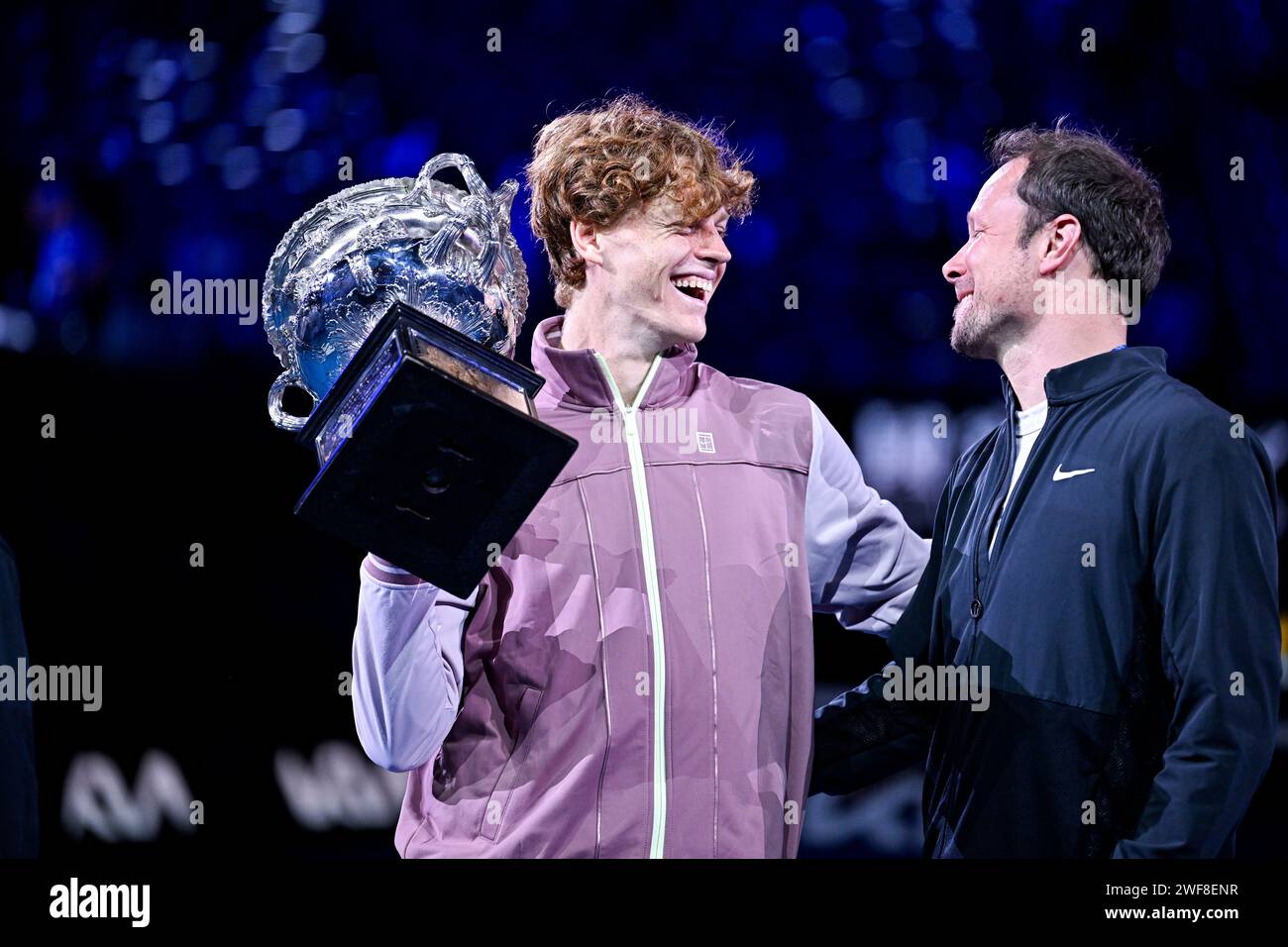 Jannik Sinner of Italy during the Australian Open AO 2024 men's final ...