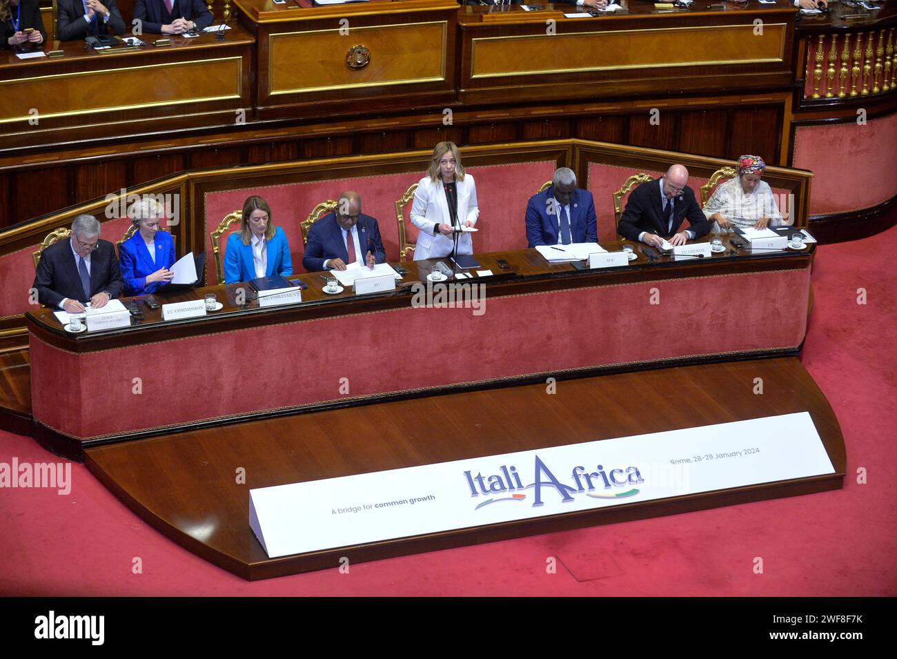 Rome - Senate Italy Africa Summit entitled ItaliAfrica A bridge common ...