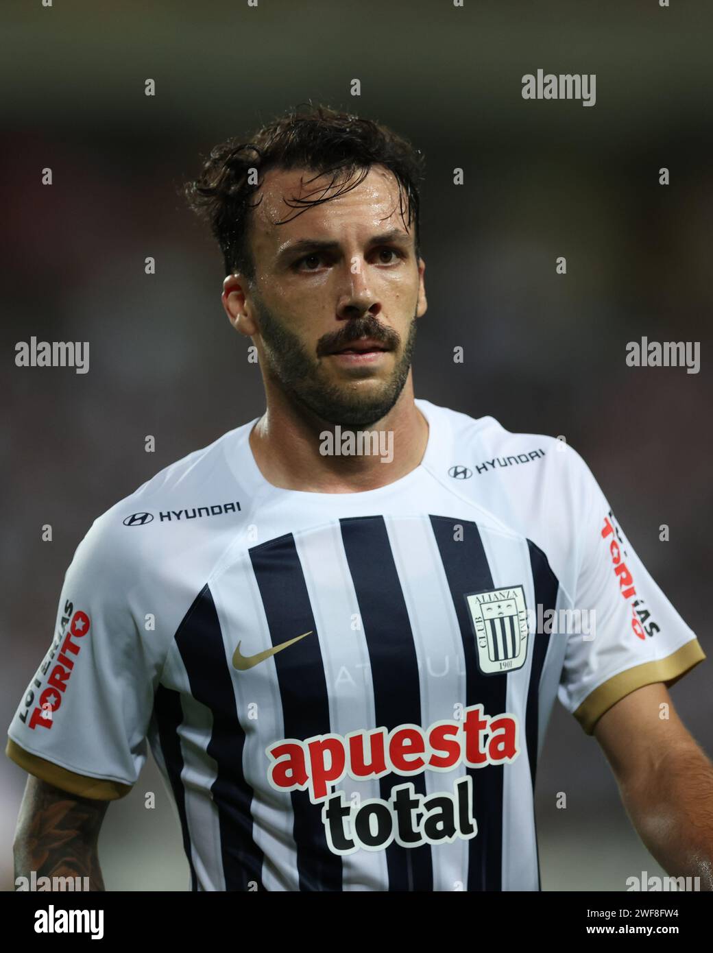 Lima, Peru. 28th Jan, 2024. Sebastian Rodriguez of Alianza Lima during ...