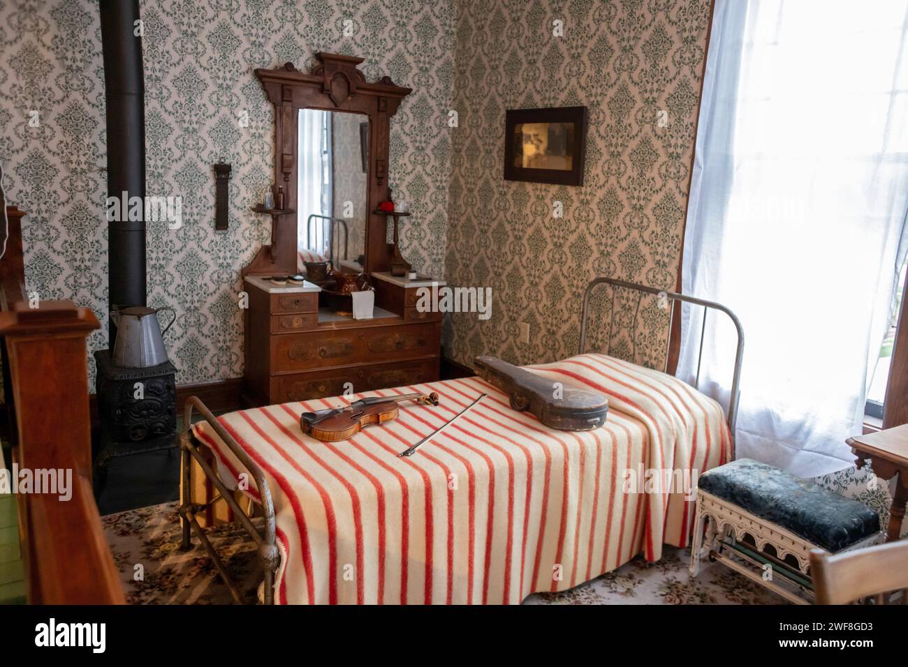 Muskegon, Michigan - Coachmen's quarters in the City Barn, a garage at ...