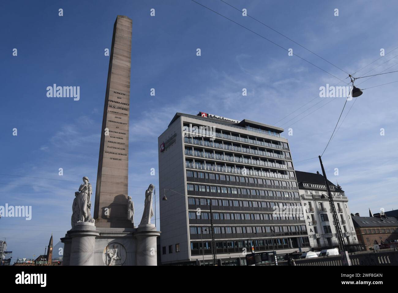 Copenhagen, Denmark /29 January 20247freedom menument at vesterbrogade ...