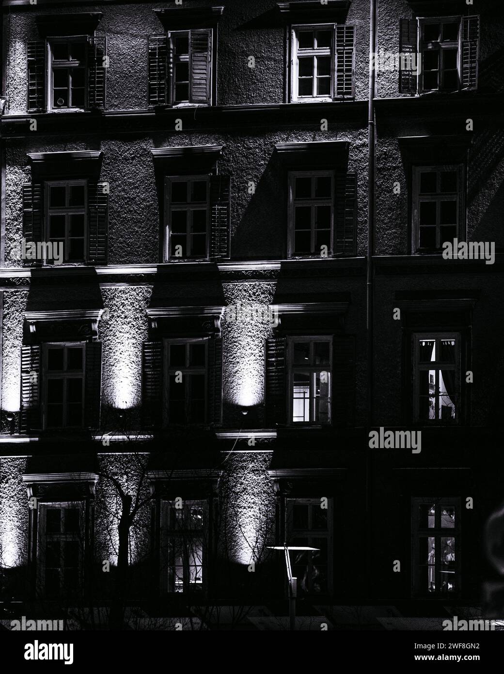 Beatiful Photgraph of ancient building in graz at night with ambient ...