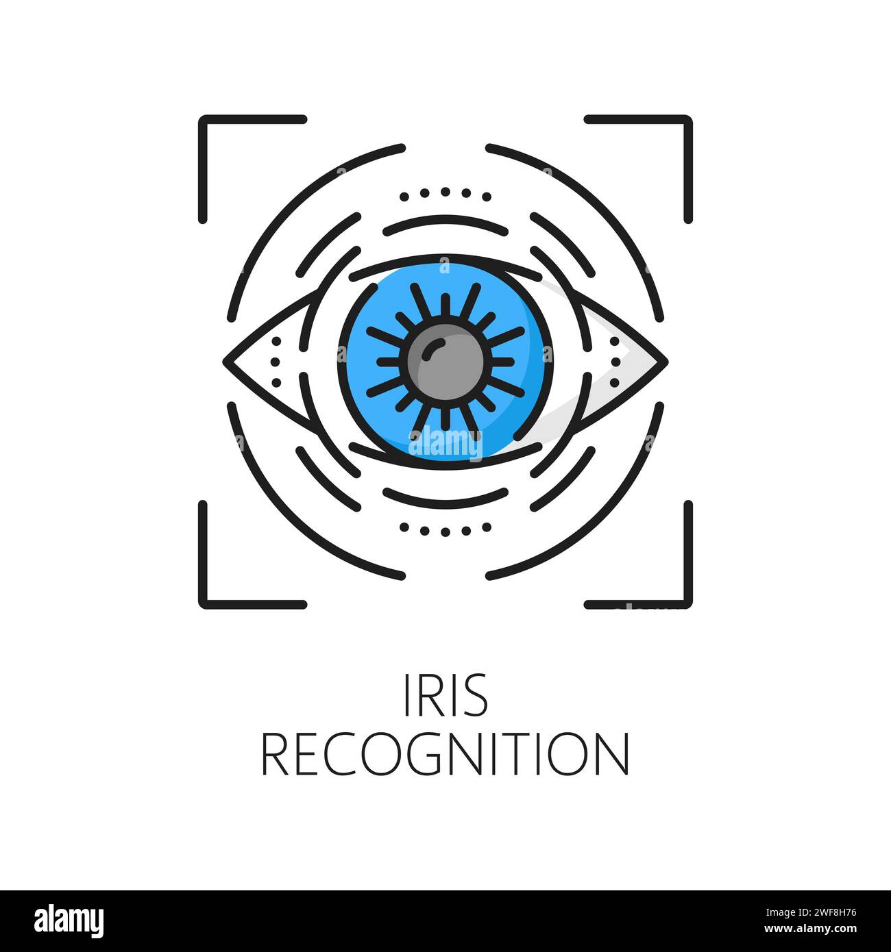 Human eyeball scanner Stock Vector Images - Alamy