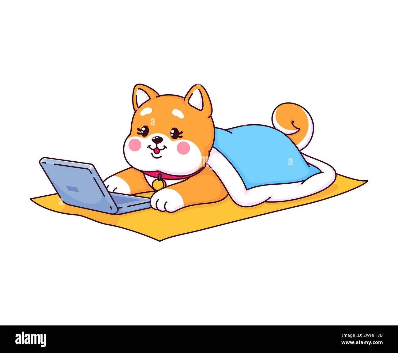 Kawaii laptop icon hi-res stock photography and images - Alamy