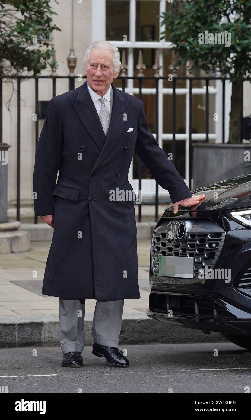 King Charles III departs The London Clinic in central London where King ...