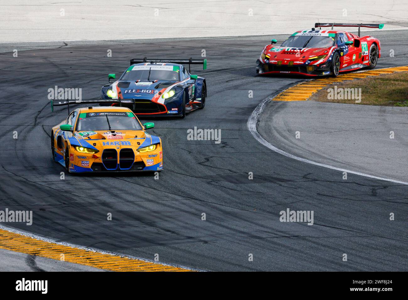 DAYTONA, FL - JANUARY 28: The #96 Turner Motorsport BMW M4 GT3 of Robby ...