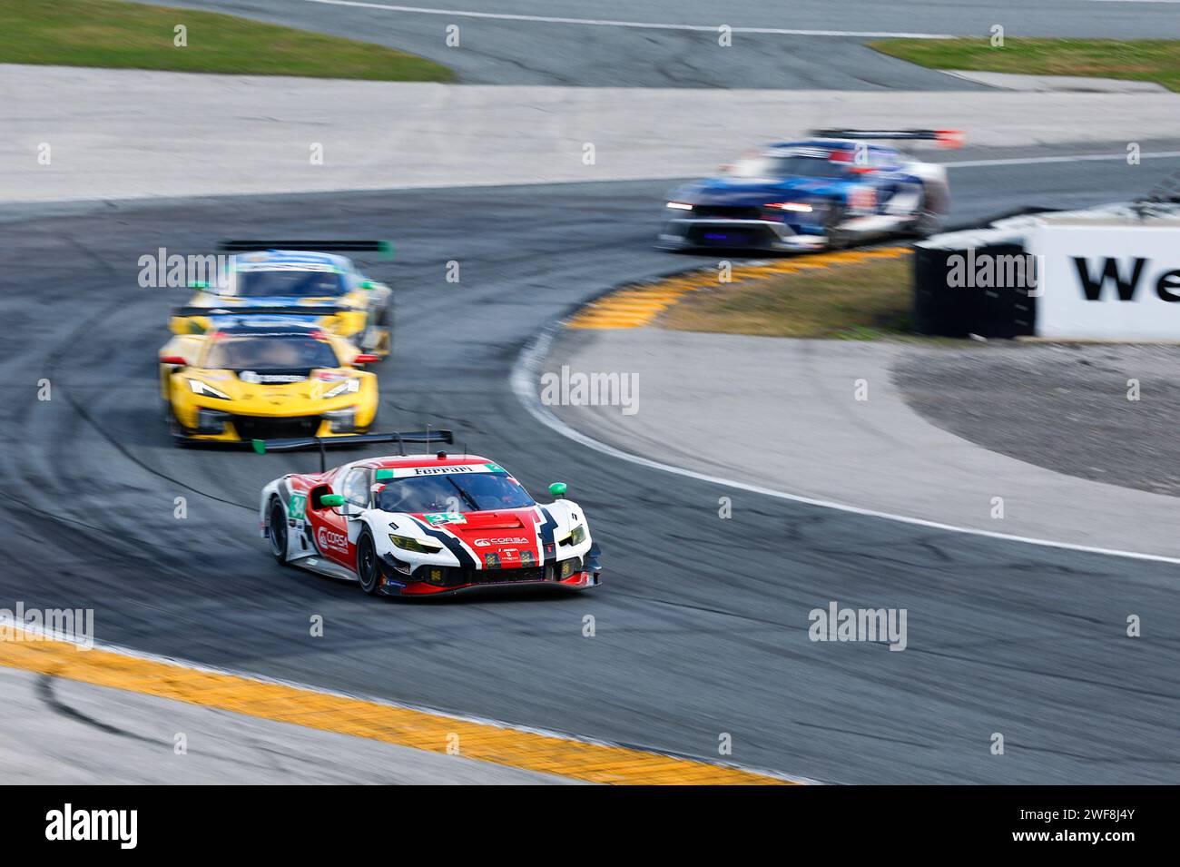 DAYTONA, FL - JANUARY 28: The #34 Conquest Racing Ferrari 296 GT3 of ...