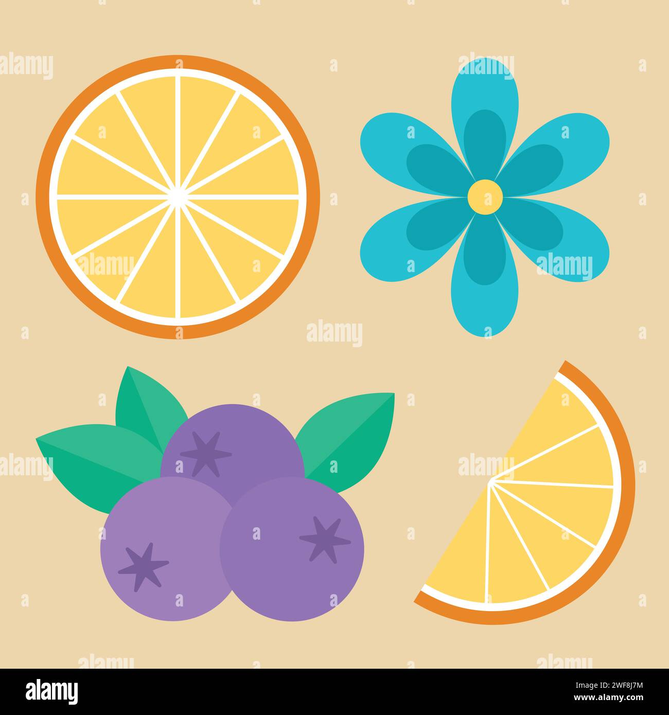 Mini fruits Stock Vector Images - Alamy