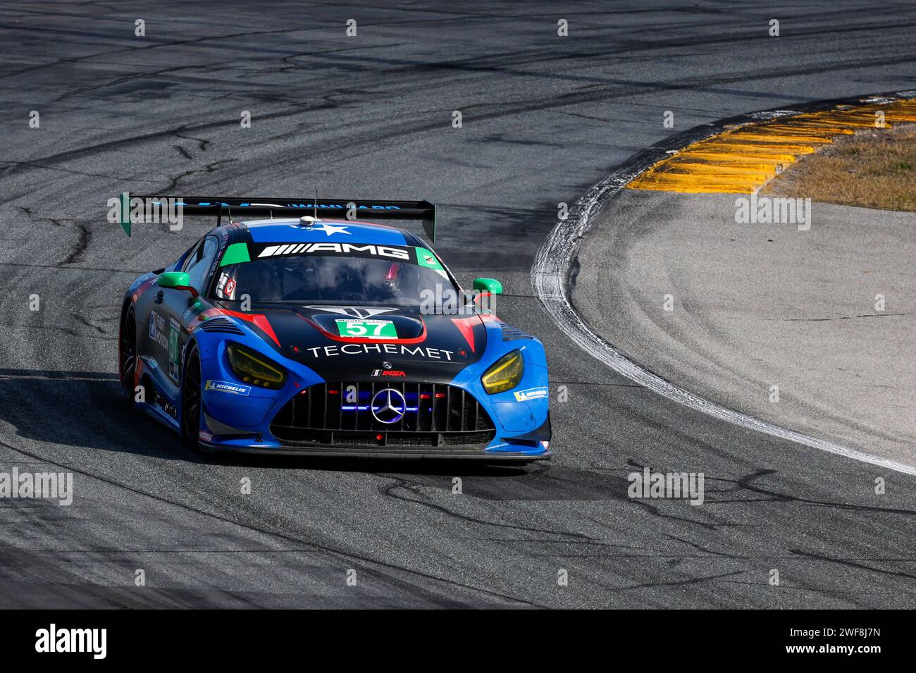 DAYTONA, FL - JANUARY 28: The #57 Winward Racing Mercedes AMG GT3 of ...