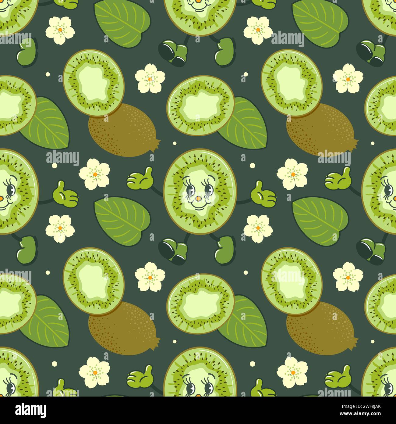 Retro groovy pattern collection Stock Vector Images - Alamy