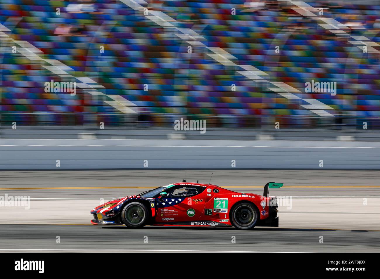 DAYTONA, FL - JANUARY 28: The #21 AF Corse Ferrari 296 GT3 of Simon ...