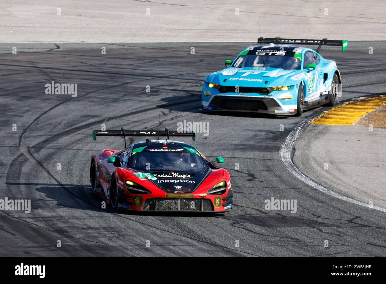 DAYTONA, FL - JANUARY 28: The #70 Inception Racing McLaren 720S GT3 EVO ...