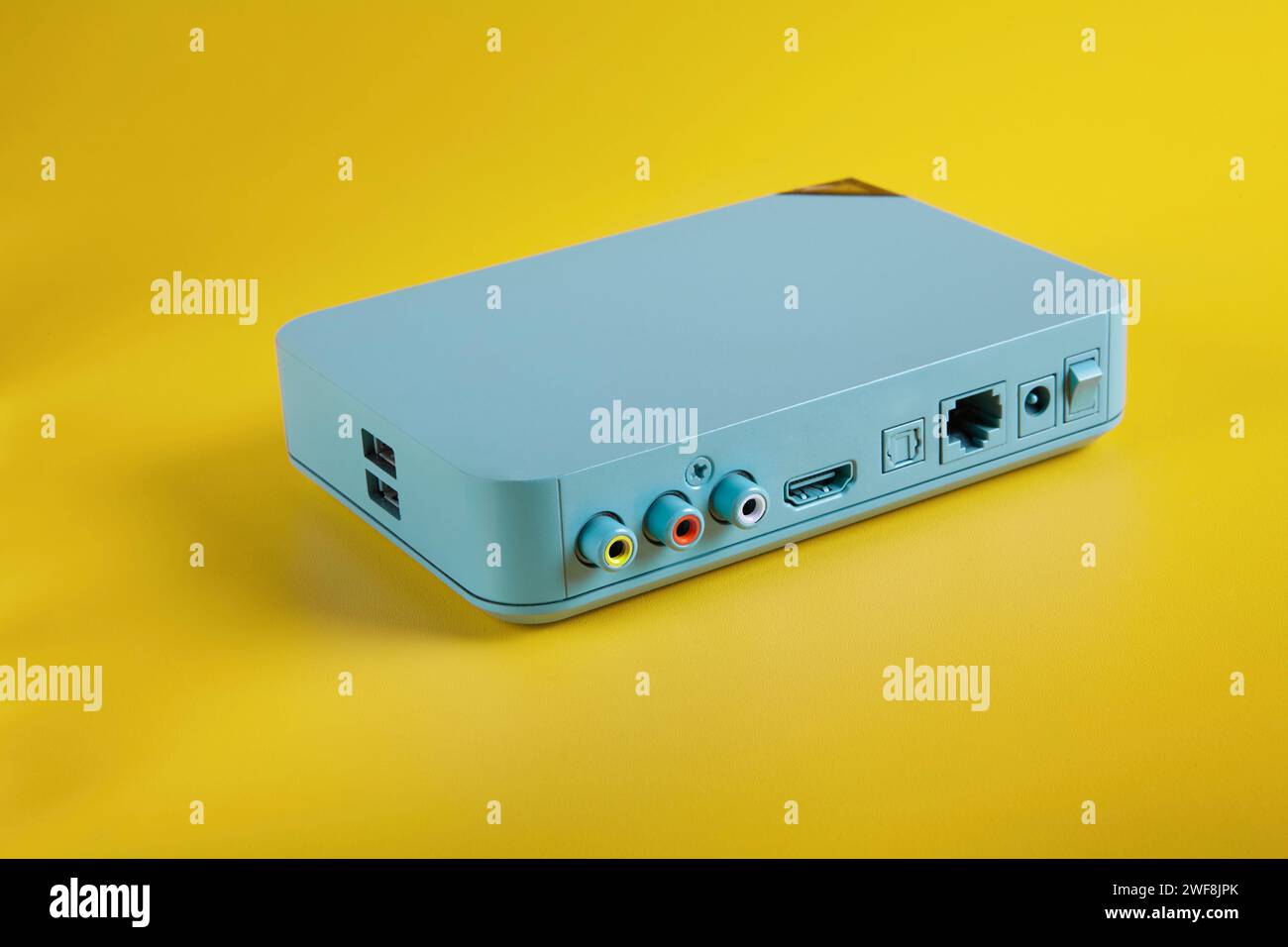 a tv box a device that converts from analog to digital Stock Photo - Alamy