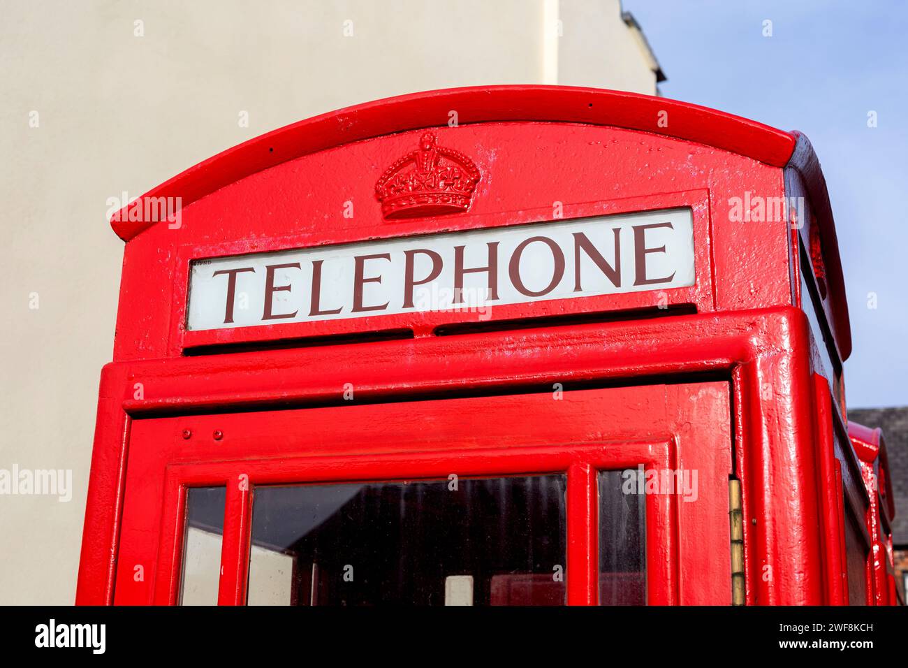 Vintage red telephone box history hi-res stock photography and images ...