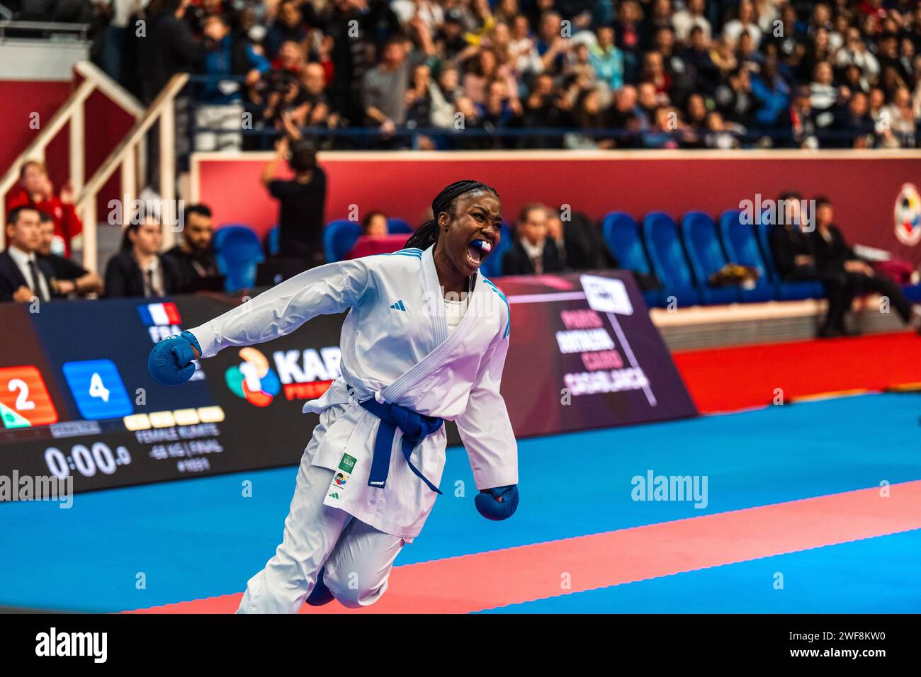 Thalya SOMBE of France, Female Kumite -68 Kg Final, during the Paris ...