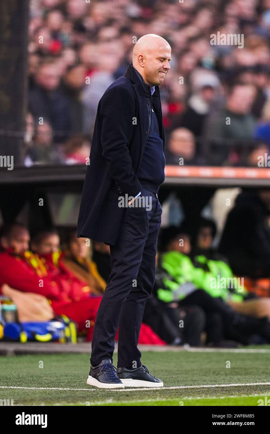 Rotterdam - Feyenoord coach Arne Slot during the Eredivisie match ...