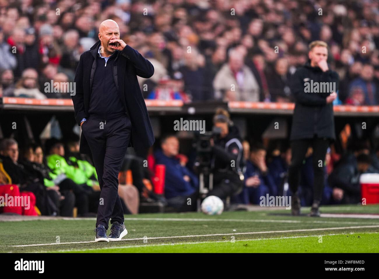 Rotterdam - Feyenoord coach Arne Slot during the Eredivisie match ...