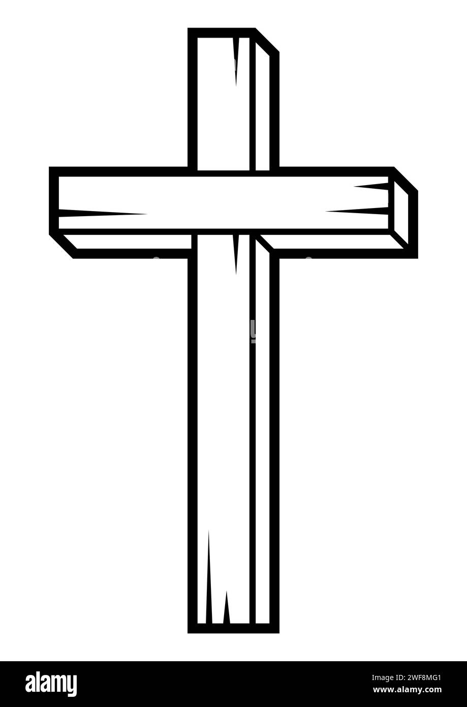 Christian wooden cross. Happy Easter image. Religious symbol Stock ...