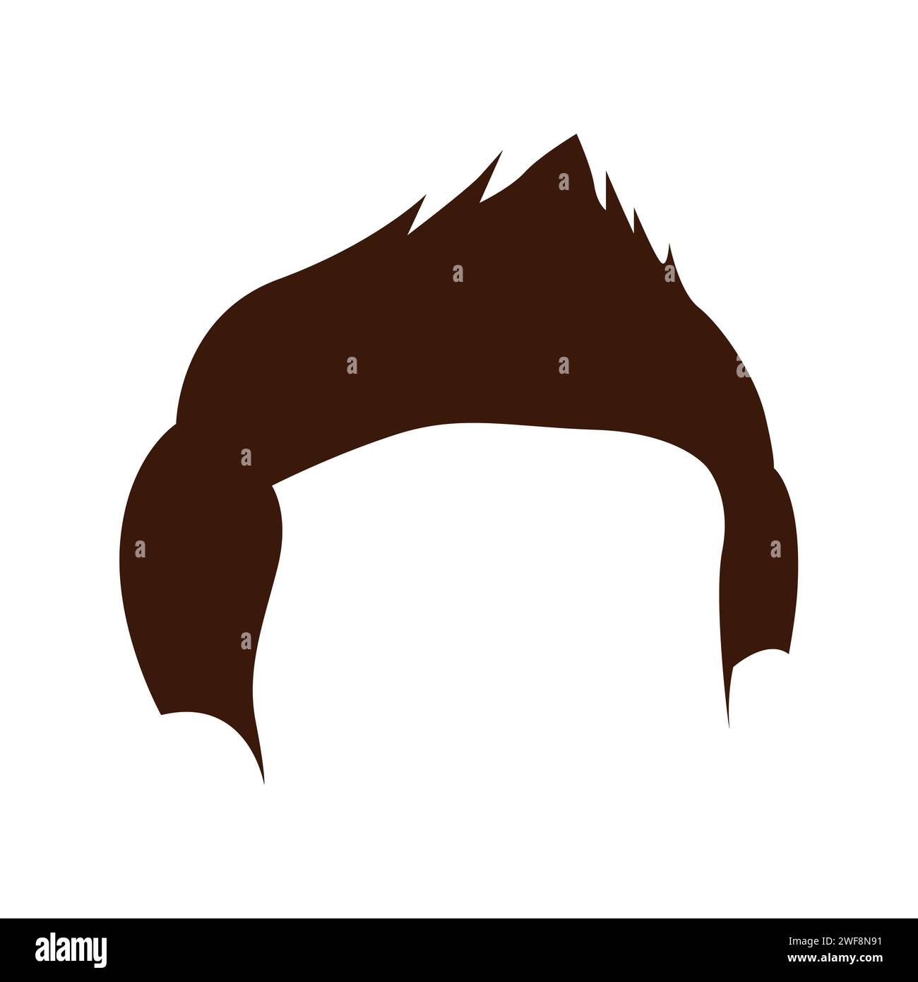 Hairstyle Icon Vector Illustration Stock Vector Image & Art - Alamy