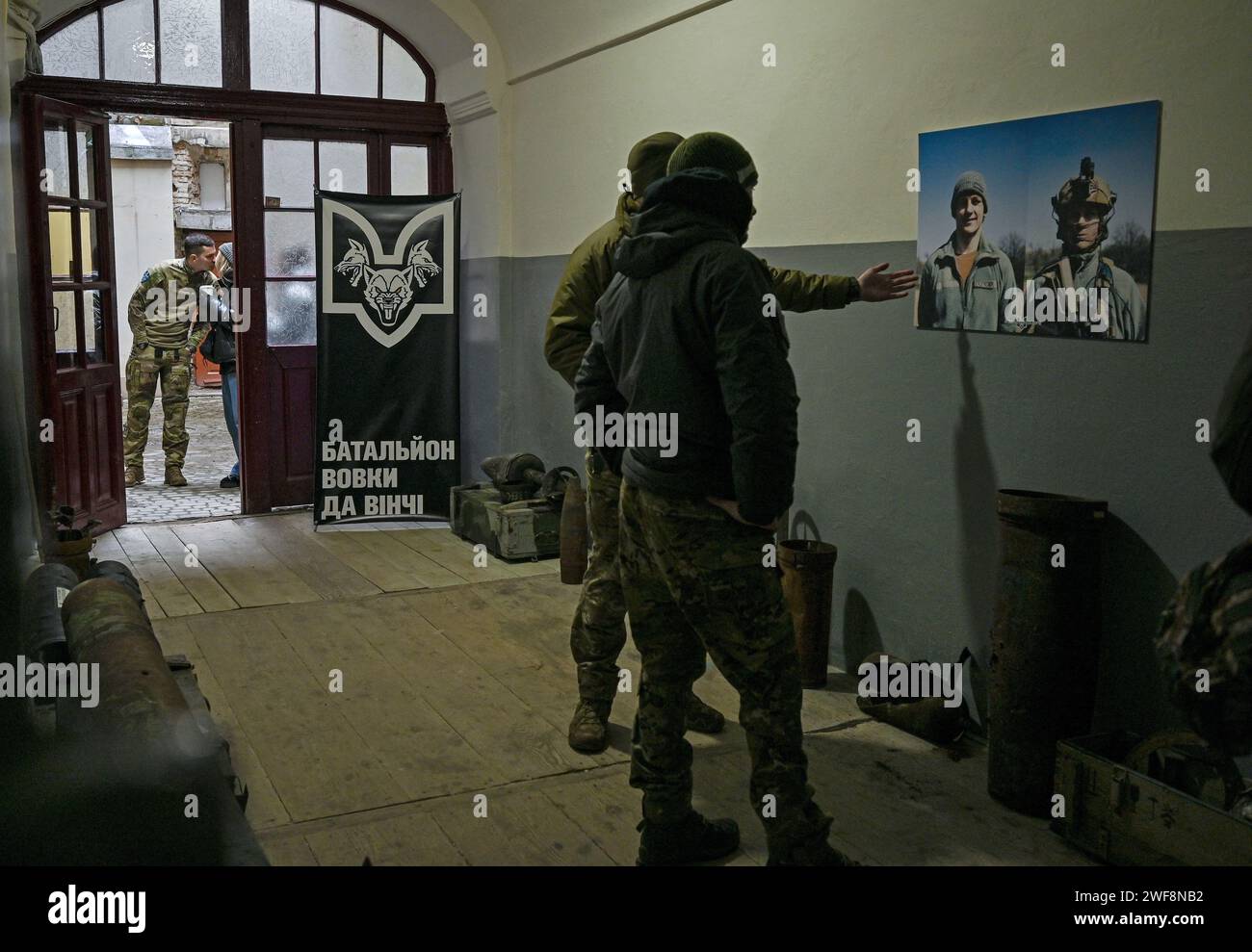 Non Exclusive: LVIV, UKRAINE - JANUARY 26, 2024 - The first recruiting ...