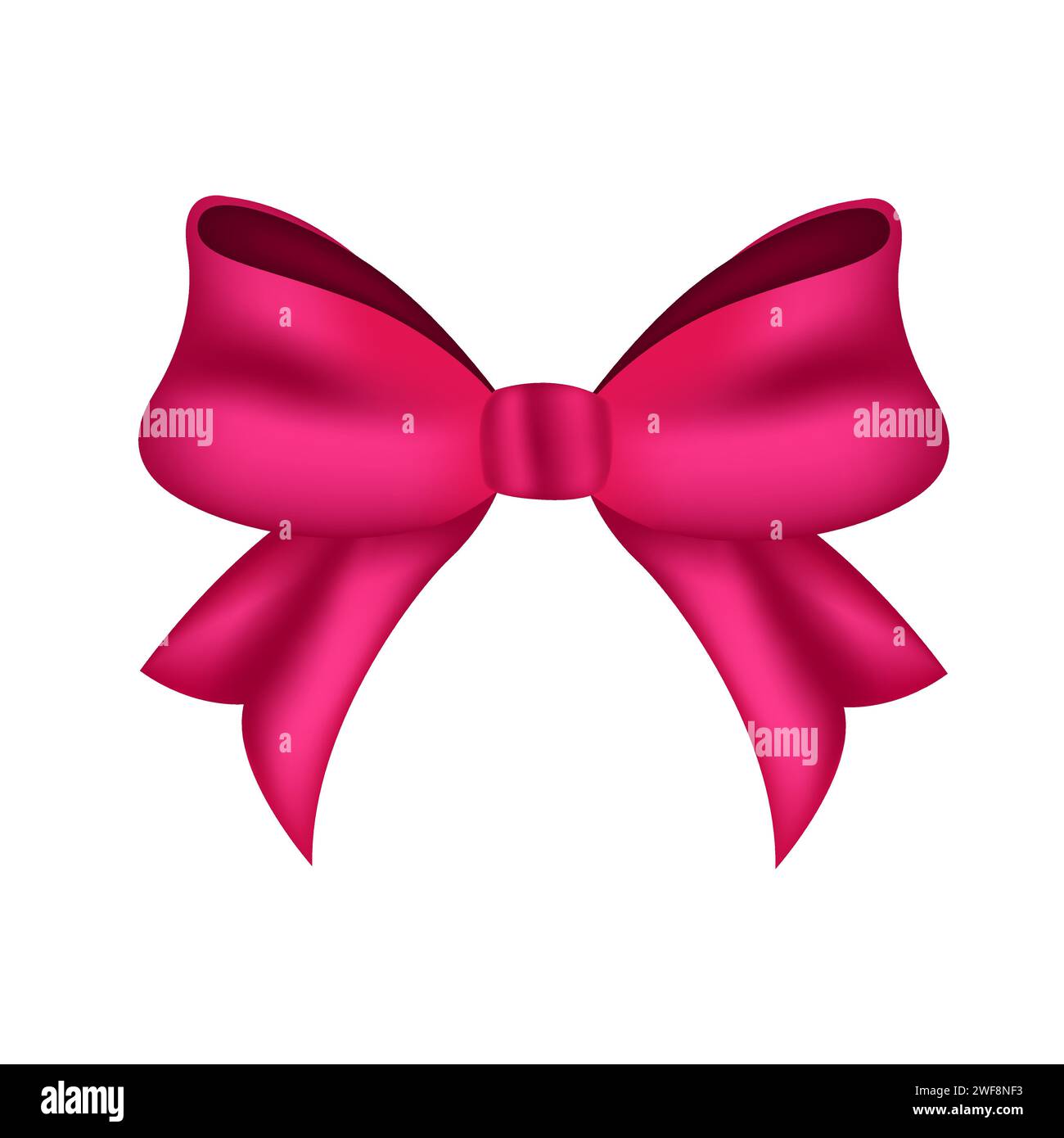 Pink satin ribbon tied Stock Vector Images - Alamy