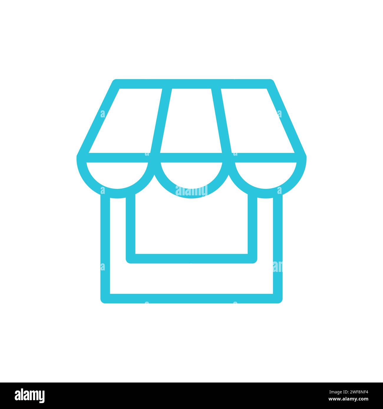 Supermarket mall icon outline hi-res stock photography and images - Alamy