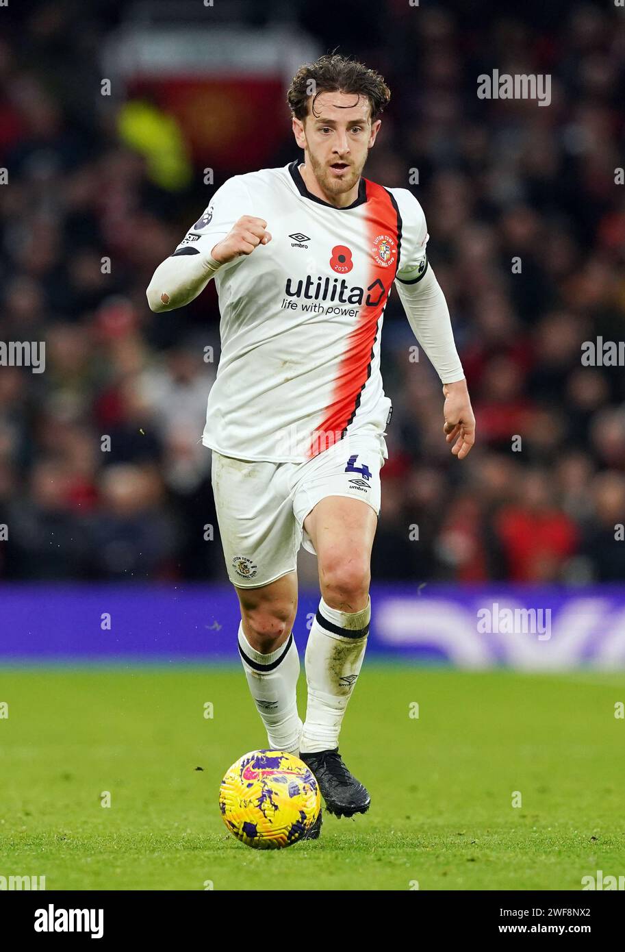 File photo dated 11-11-2023 of Luton captain Tom Lockyer, who had an ...