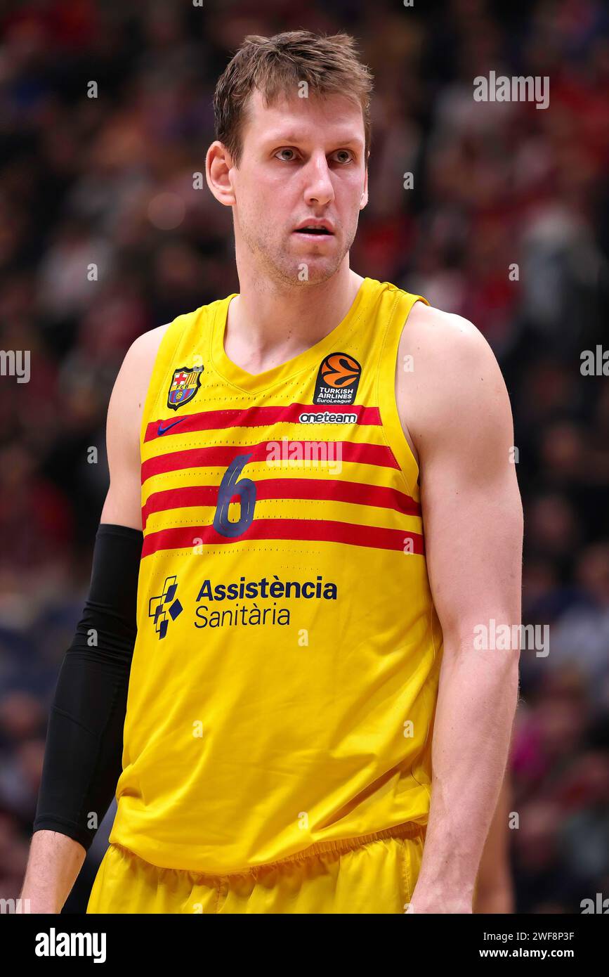 Milan, Italy. 26th Jan, 2024. Italy, Milan, jan 26 2024: Jan Vesely ...